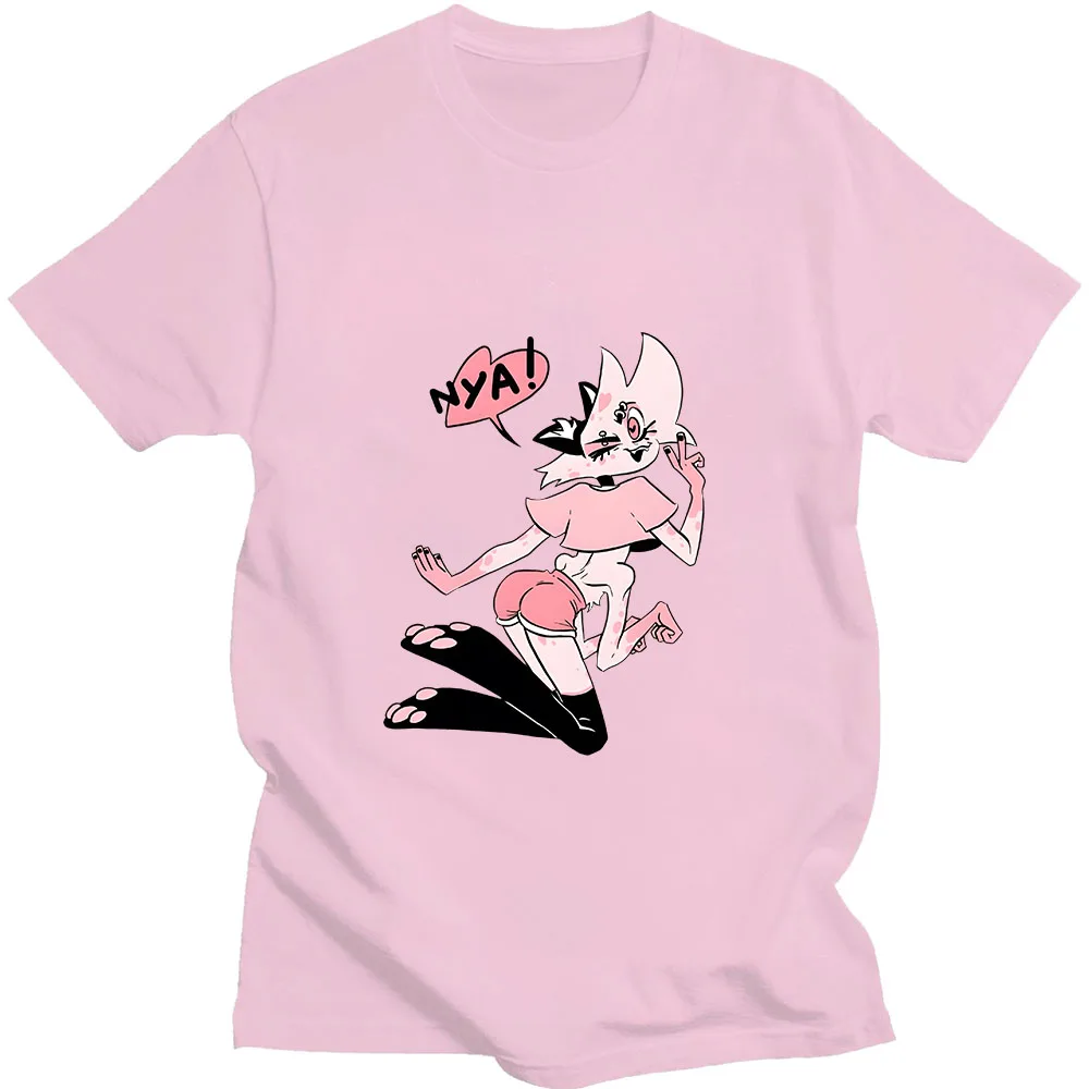 Angel Dust T Shirt Cartoon Print Anime Unisex Tee-Shirt Short Sleeve ...