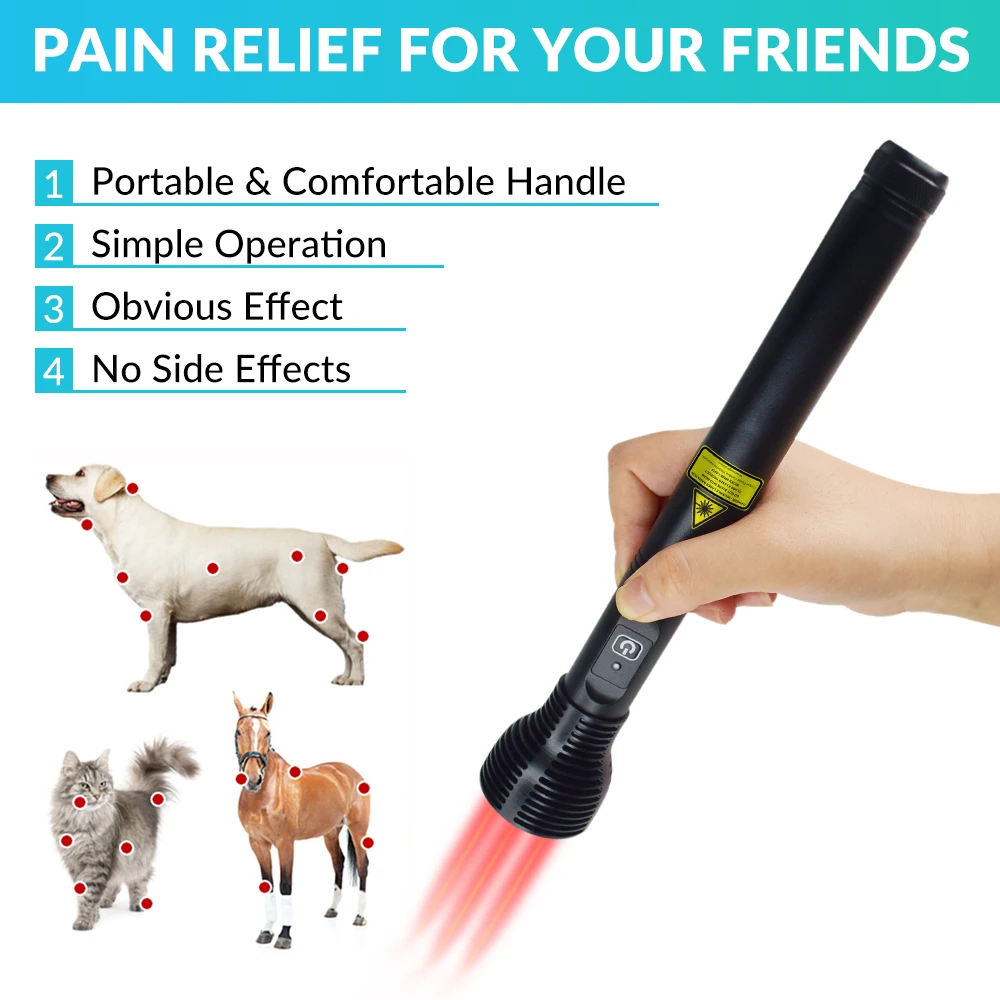 ZJZK Powerful 3W 808nm LLLT Acupuncture Pen Laser Therapy Device for ...