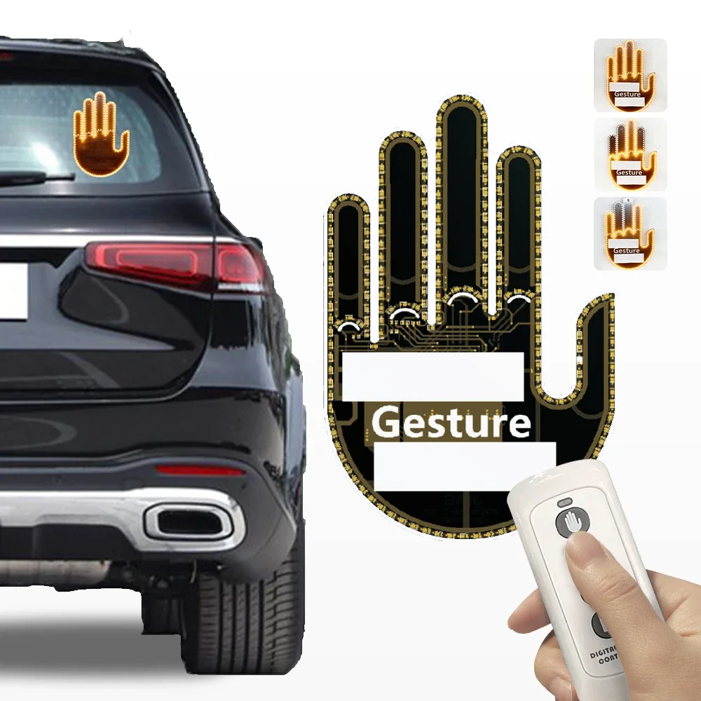 Car-Finger-Light-Universal-Car-Finger-LED-Illuminated-Light-with-Remote ...