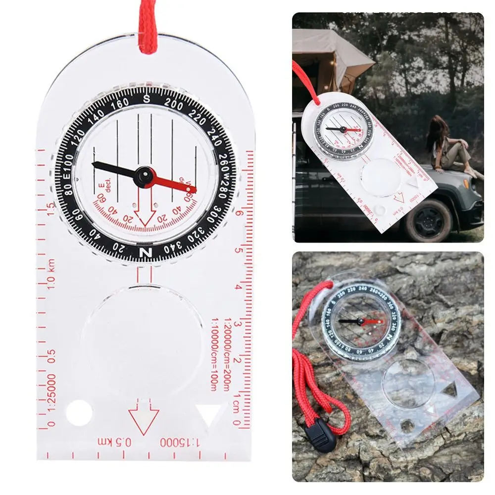 Transparent-Map-Ruler-Compass-New-Portable-Acrylic-Orienteering ...