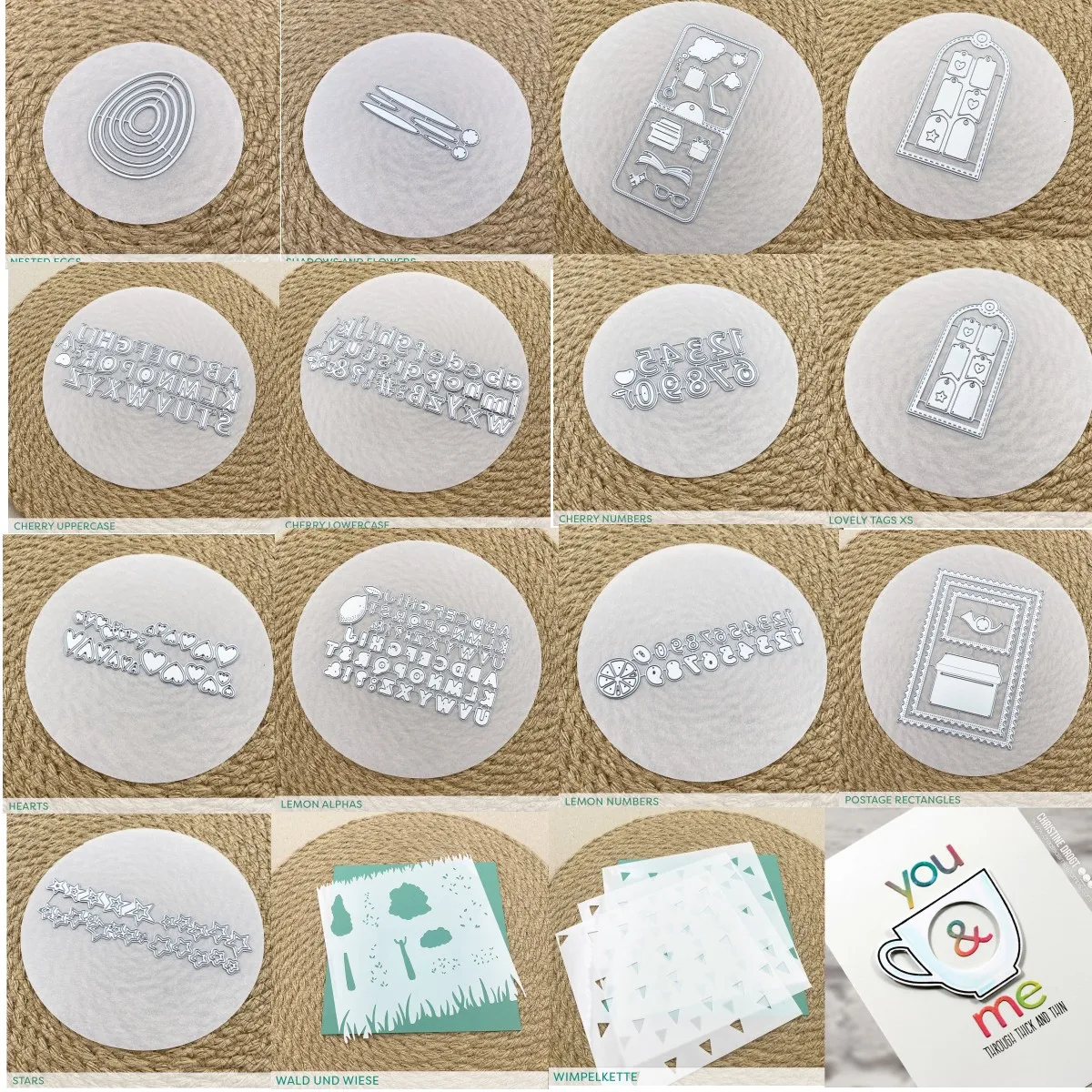 Alphanumeric 2023 New Layering Stencils Metal Cutting Dies Cut DIY ...