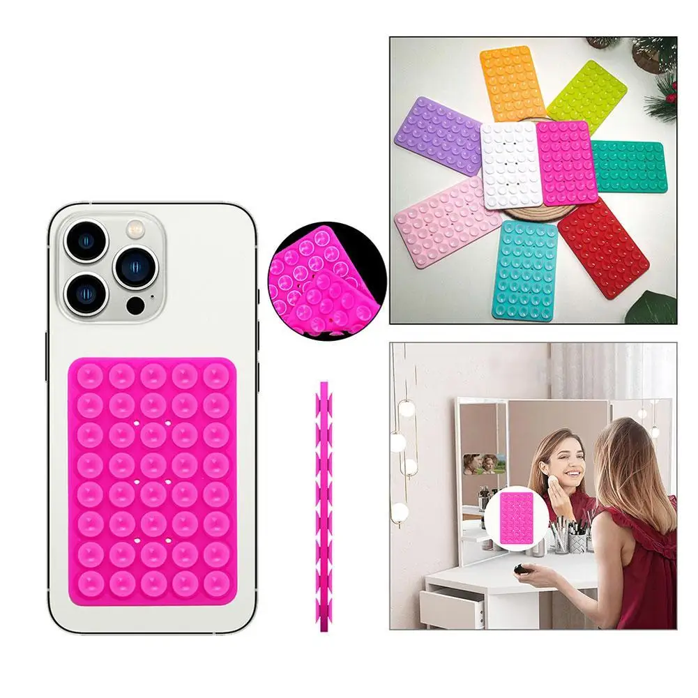 Double-sided-Suction-Cup-Phone-Holder-Anti-Slip-Silicone-Suction-Cups ...