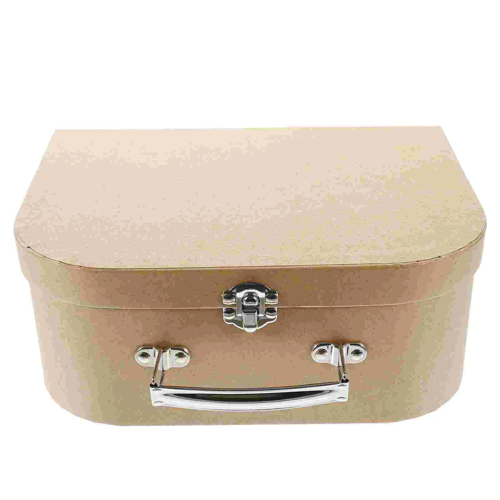 Cardboard-Suitcase-Portable-Storage-Box-Bins-with-Lids-Bridesmaid-Gift ...