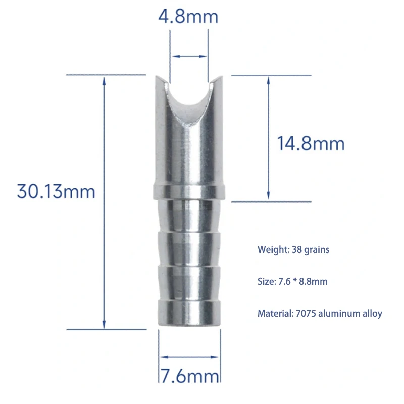 12-24pcs-Aluminum-Moon-Knock-Crossbow-Bolts-Nocks-for-ID7-62mm-OD8-8mm ...