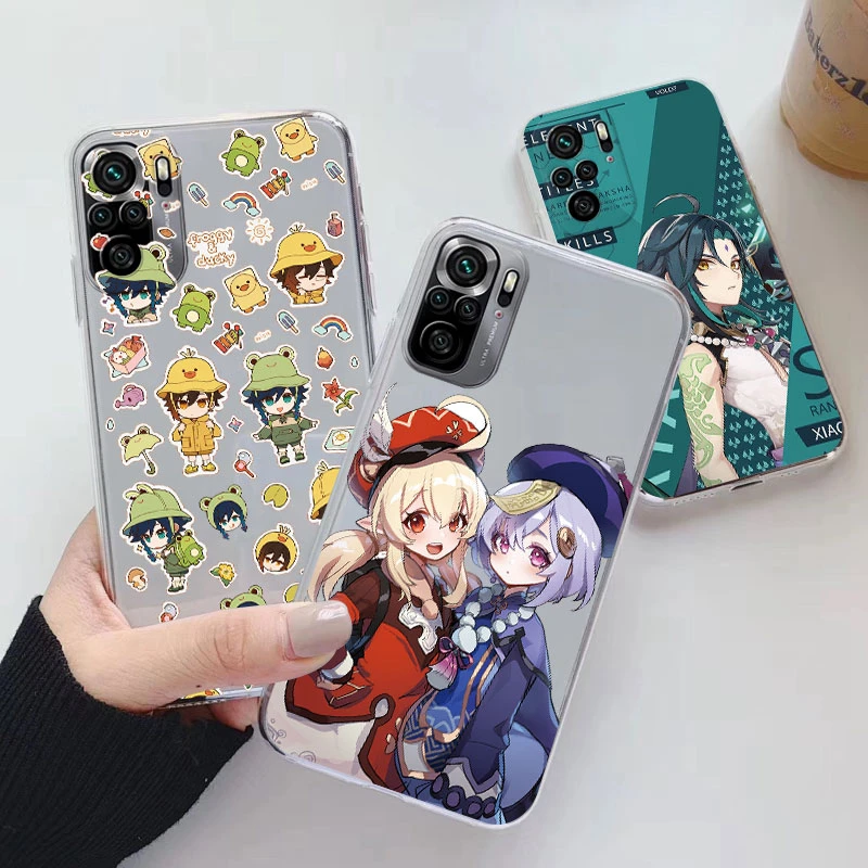 Genshin-Impact-Anime-Soft-Silicone-Phone-Case-tampa-clara-para-Poco-M5S ...