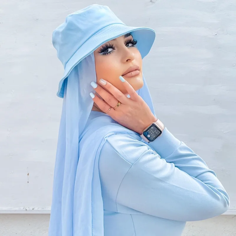 Ramadan-Chiffon-Hijab-with-Baseball-Cap-Summer-Sports-Cap-with-Chiffon ...