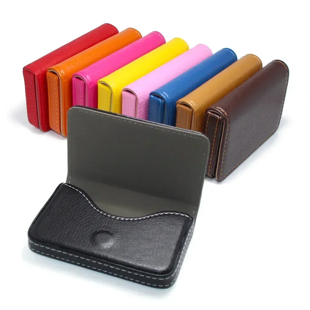 Multicolor High-Grade PU Leather+stainless Steel Metal Card Box ...