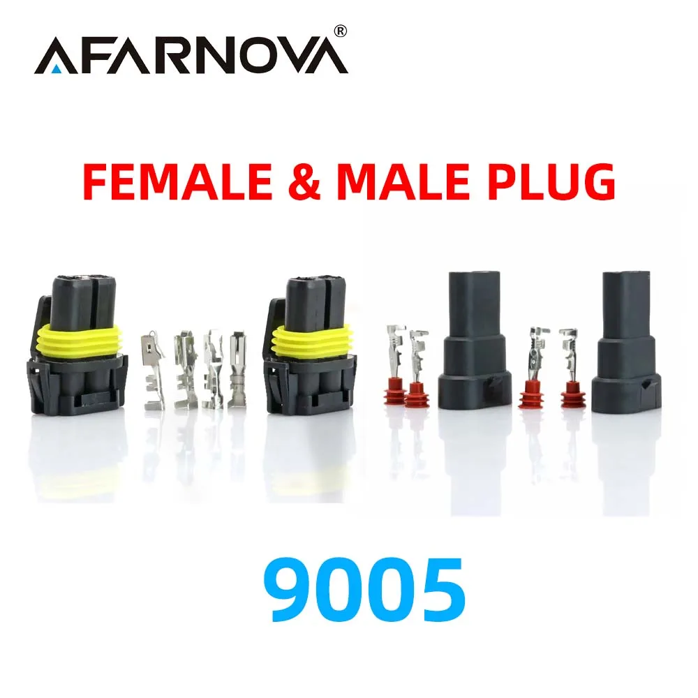 PCS-9005-Ballast-Male-Female-Plug-Wire-Connectors-For-Socket-Plug ...