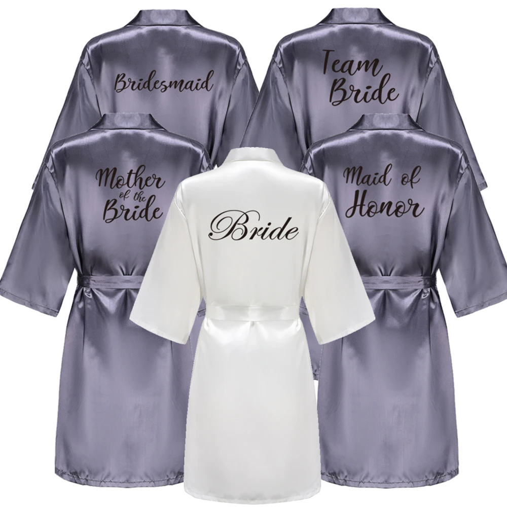 Team-Bride-Kimono-Satin-Women-Bathrobe-Wedding-Sister-Mother-of-the ...
