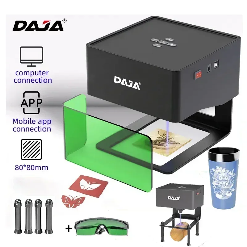 DAJA-Mini-m-quina-de-grabado-l-ser-DJ6-para-carpinter-a-3W-madera-pl ...