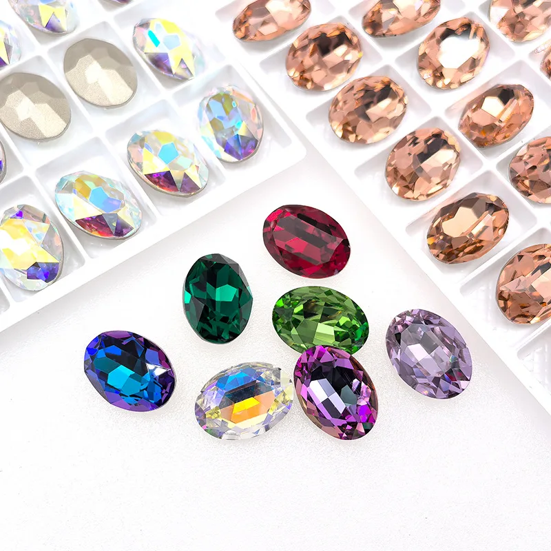 4120-Fancy-Oval-Point-Back-Rhinestones-Gem-Glass-Glue-On-Rhinestone ...