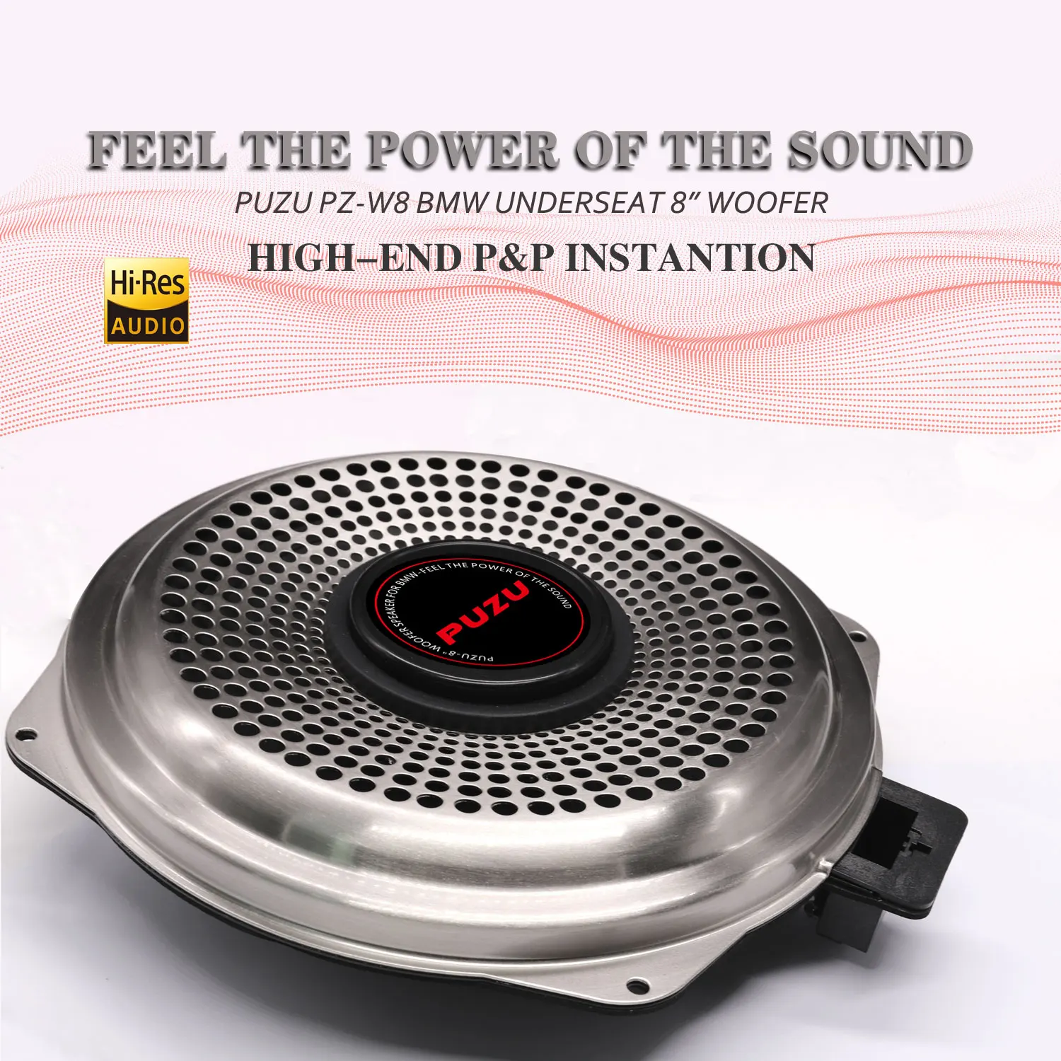 PUZU BMW 8"inch HiFi (676A)system under seat power subwoofer 2ohm ...