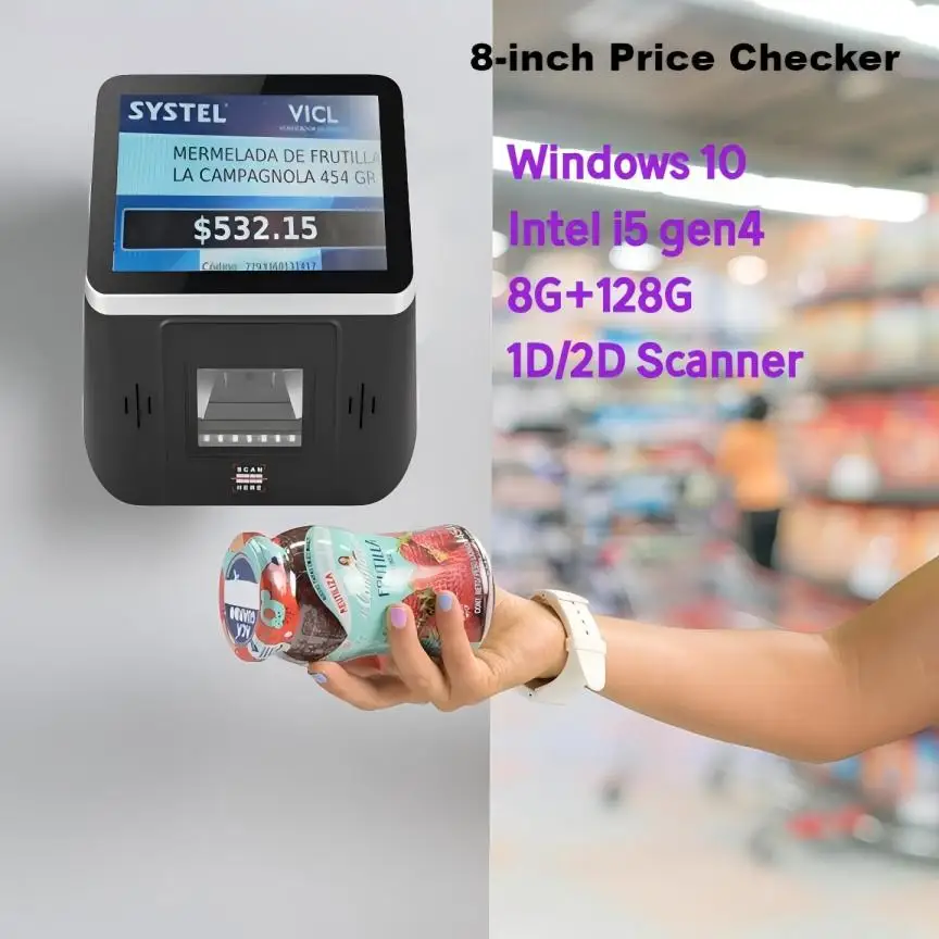 Verificador de Precios para Windows de 8 Pulgadas con Escáner de Código ...