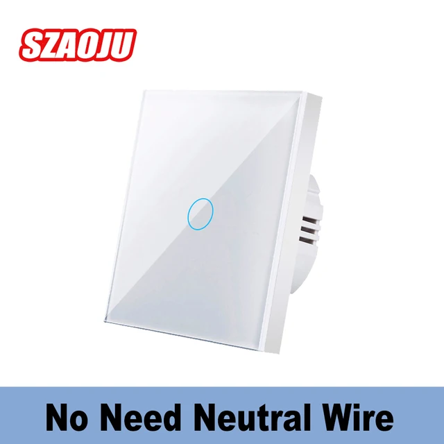Szaoju EU Wall Touch Switch Crystal Tempered Glass Panel Light Switches ...