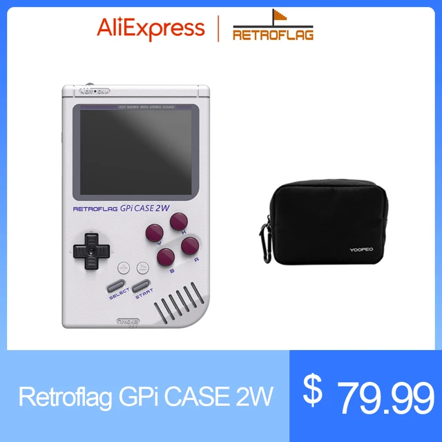 Retroflag-Raspberry Pi Case com função Turbo, GPi Case, 2W, 3.0 "tela ...