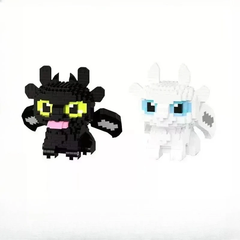 Customized Cartoon Dragon Micro Building Blocks Animals Model Action ...