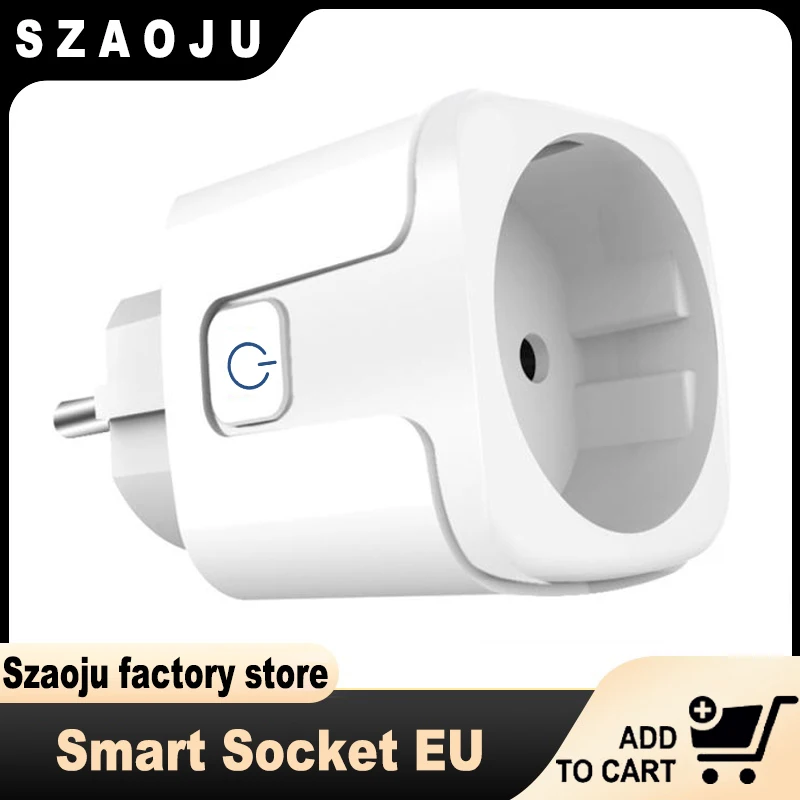 Szaoju-Smart-Socket-EU-16A-20A-AC100-240V-Wifi-Smart-Plug-Power-Outlet ...