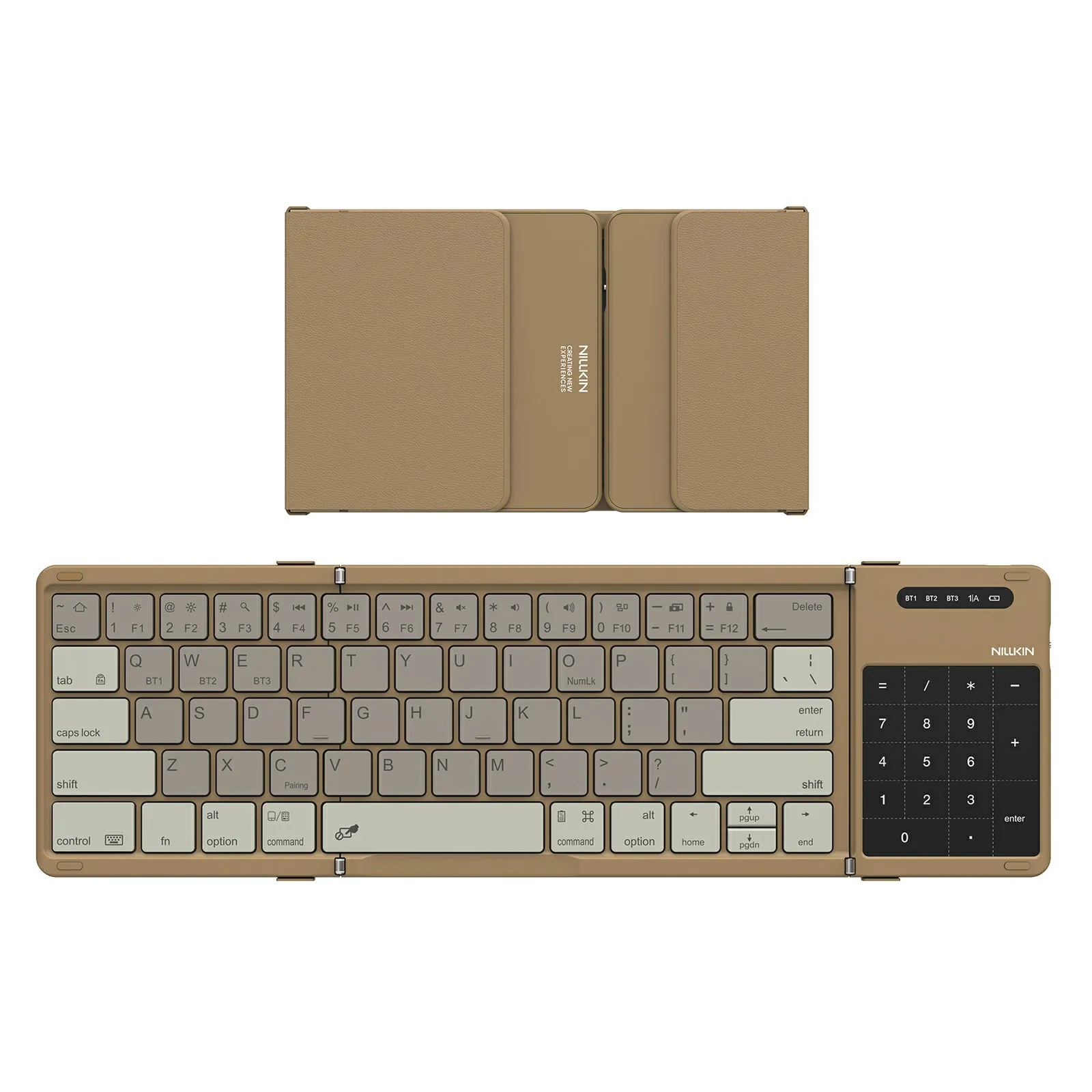 Clavier de poche Cube pliable, Compatible Bluetooth, avec pavé tactile ...