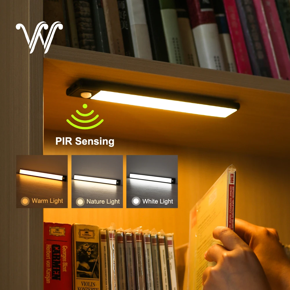 Led-Cabinet-Lights-with-Motion-Sensor-5V-USB-Rechargeable-Led-Light-for-kitchen-Closet-Light ...