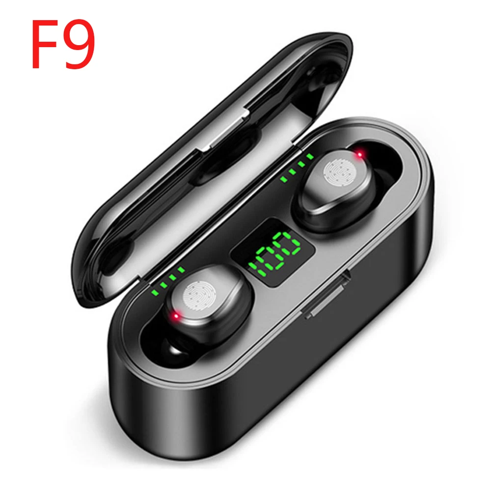 New-F9-TWS-wireless-headphones-LED-Touch-Bluetooth-earbuds-Stereo-noise ...