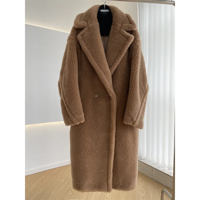 New Max Teddy Bear Winter Jacket Real Fur Women Silhouette Teddy Grain ...
