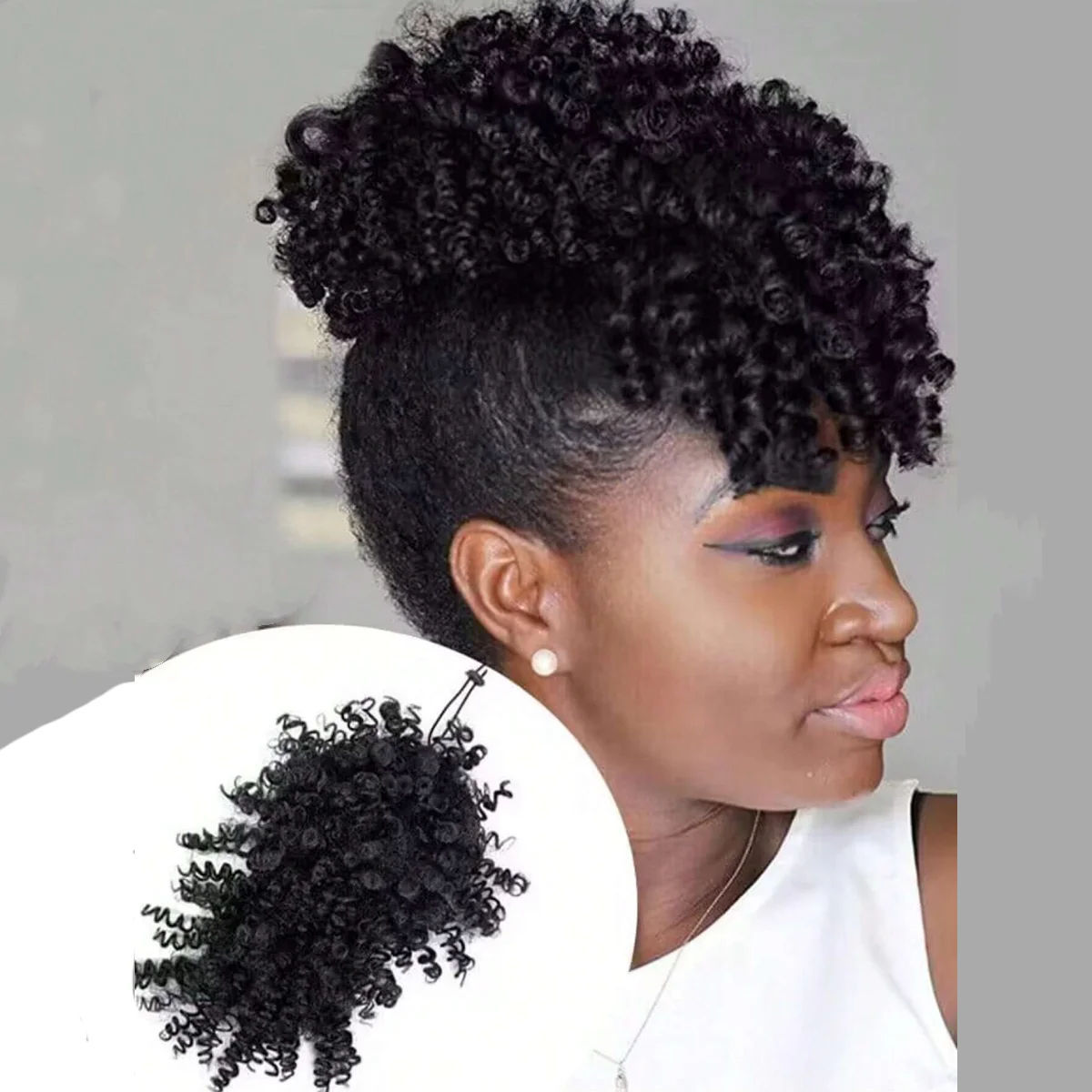Afro-Puff-Drawstring-Ponytail-Kinky-Curly-Ponytail-Bun-Updo-Hairpieces ...