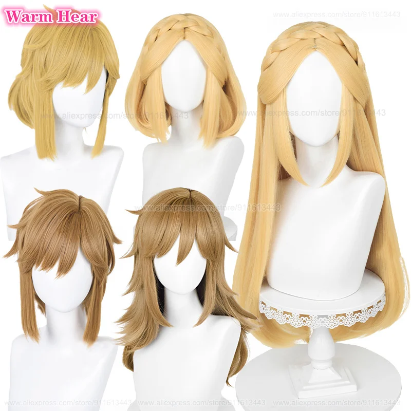 Game-Link-Princess-Cosplay-Wig-Golden-Brown-Princess-Link-Wig-Cosplay ...