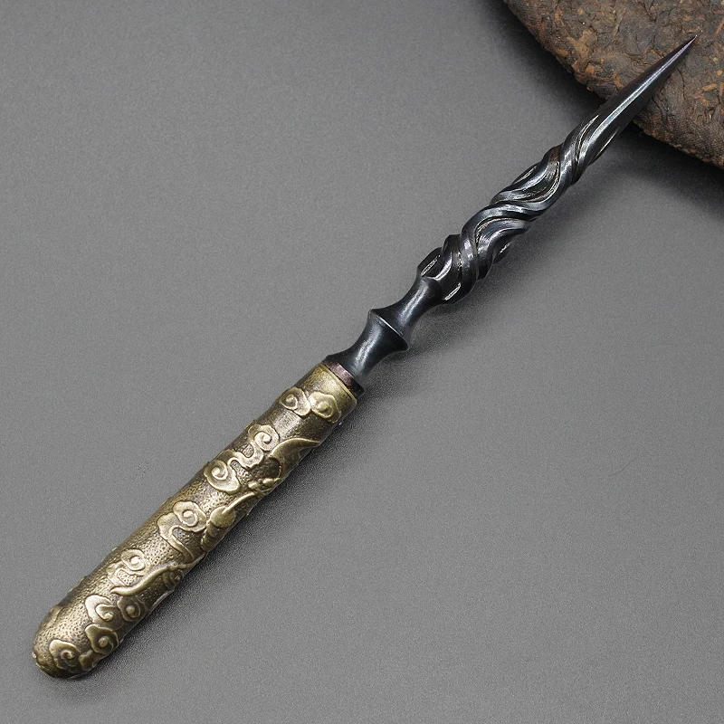 Puer Metal Tea Knife Prying Green Tea Needle Oolong Tea Cone Luxury ...