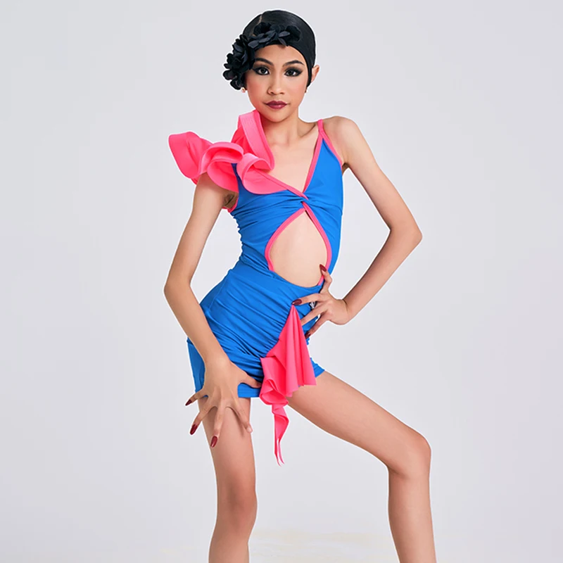 Unique-Design-Latin-Dress-Girls-Latin-Competition-Dance-Dress-For-Children-Stage-Chacha-Salsa ...