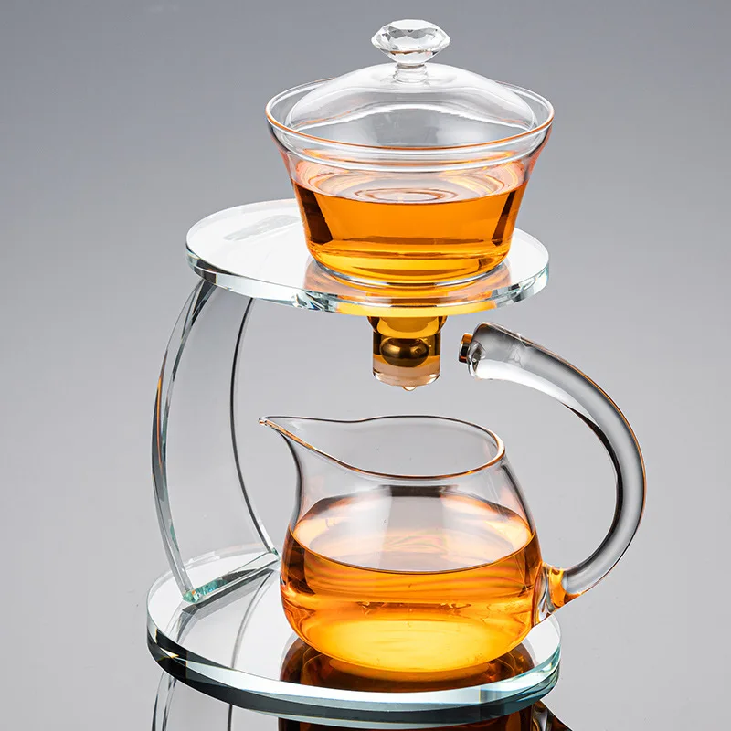 Glass-lazy-semi-automatic-tea-set-set-household-Japanese-kungfu-tea-cup ...