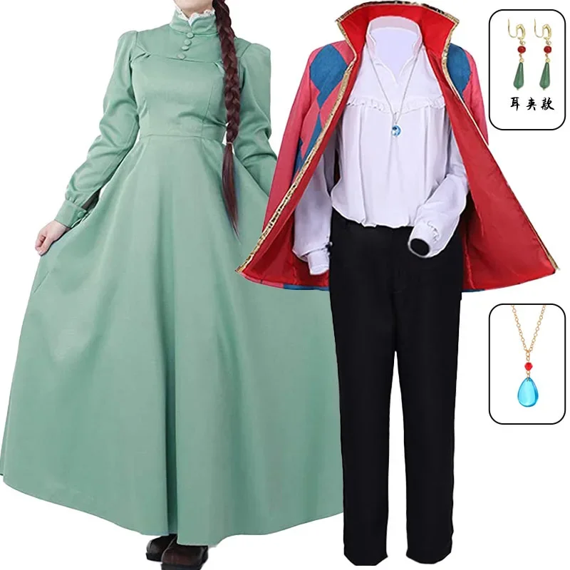 Movie-Howl-s-Moving-Castle-Howl-Cosplay-Costume-Cloak-Outfits-Halloween ...
