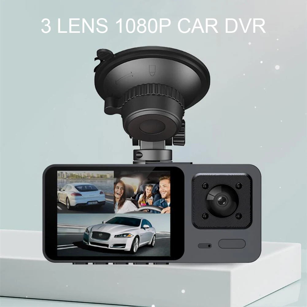 Vehicle-Dash-Cam-Front-And-Rear-4K-HD-2-0-inch-3-Channel-Video ...