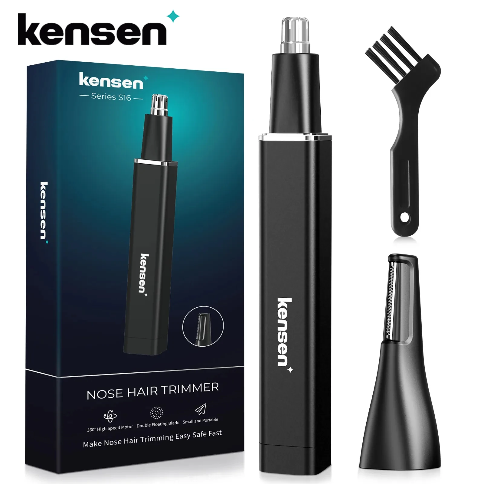 Kensen-2-In-1-Electric-Nose-Hair-Trimmer-For-Men-Women-Ear-Eyebrow ...