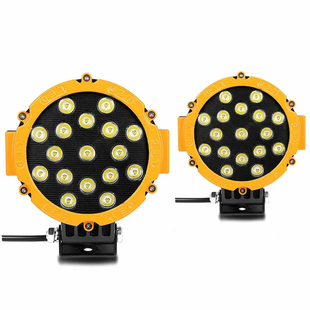 2pcs-7-Inch-51w-Aluminum-Alloy-Led-Work-Light-Bar-Multifunctional-High ...