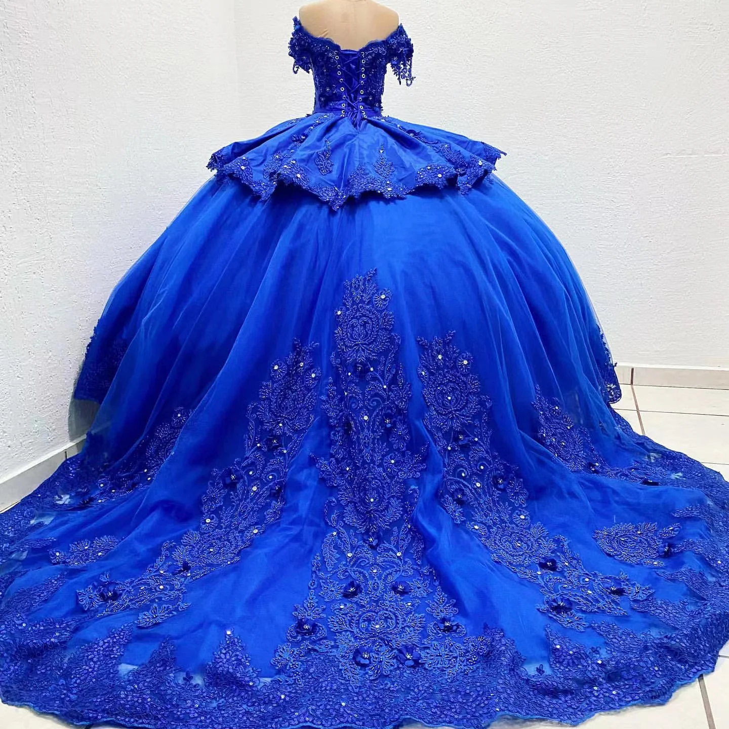 Sapphire Color Dress