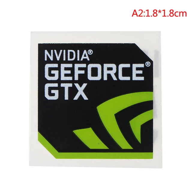 NVIDIA-etiqueta adhesiva decorativa GEFORCE GTX para ordenador portátil ...