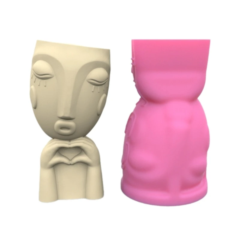 Q0KE-Pen-Holder-Silicone-Mold-Desktop-Ornament-Heart-Girl-Succulent ...