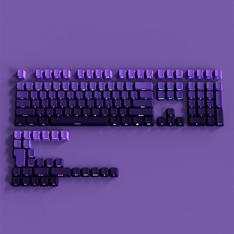 Gradient Keycaps Side Printed PBT Double Shot OEM Profile Keycap For ...