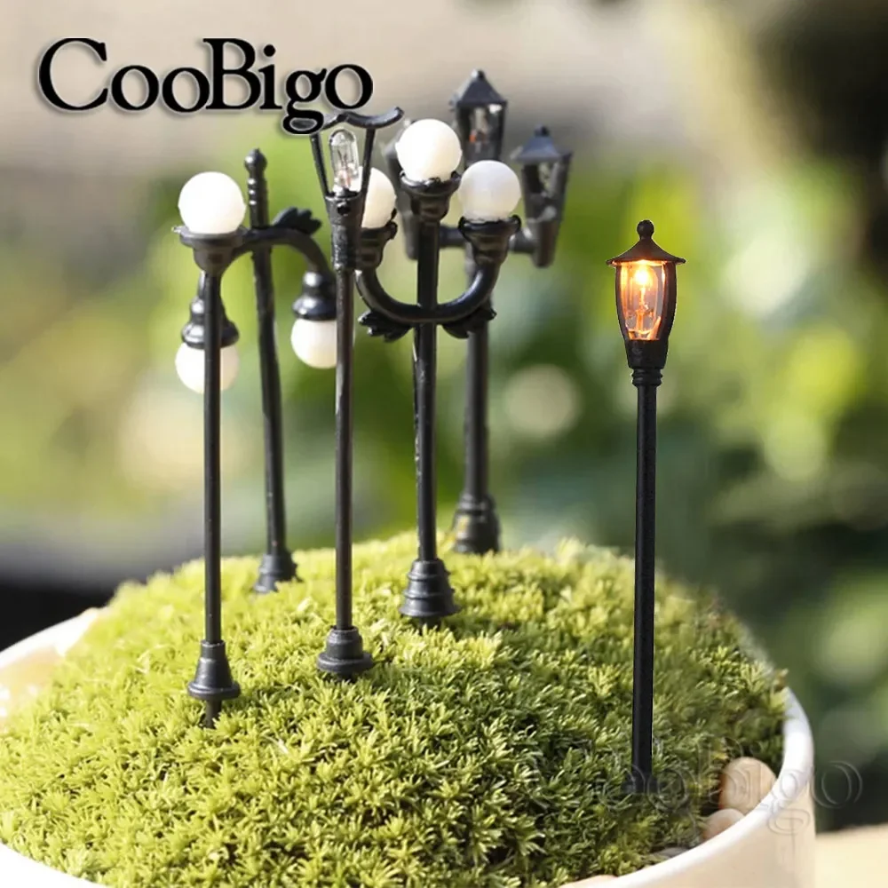 10pcs-Micro-Street-Lamp-Road-Streetlight-Mini-Lamppost-Light-LED ...