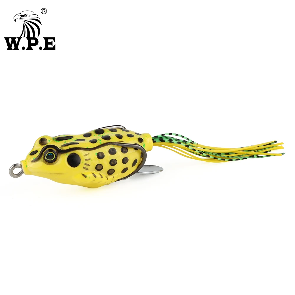 W.P.E Frog Lure 1pcs Soft Bait Topwater 6cm 15g Rubber Silicone Fishing ...