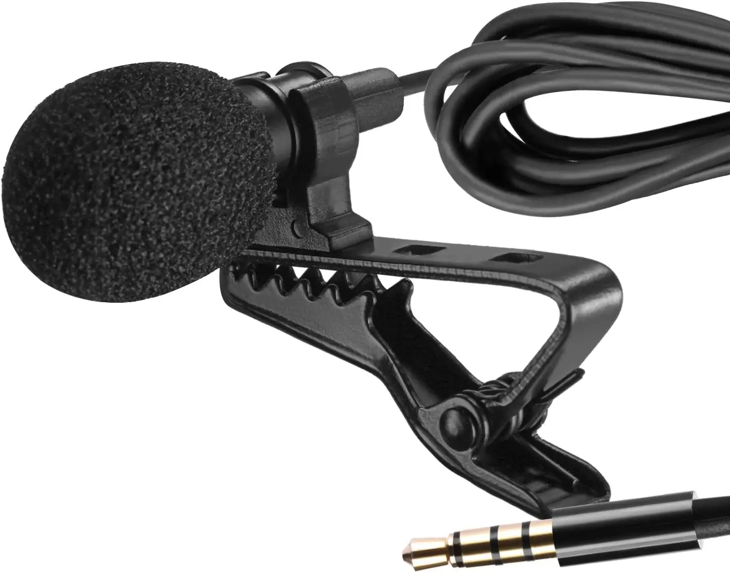 Neewer-Lapel-Microphone-Clip-on-Omnidirectional-Condenser-Mic-for-Apple ...