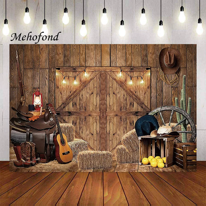 Mehofond Photography Background Rustic Farm Door Barn Western Wild West ...
