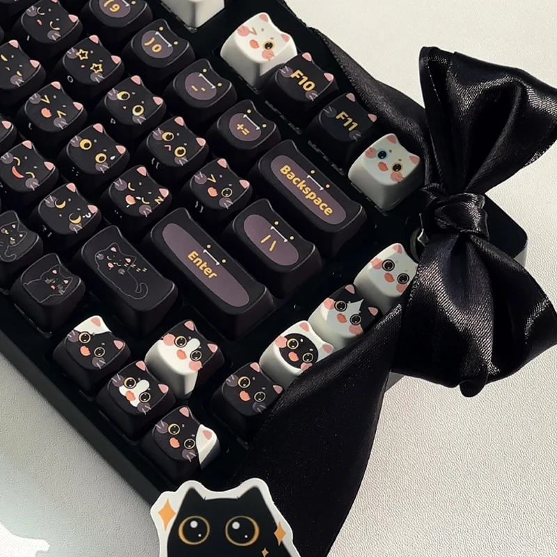 Cat-Head-Keycaps-MAO-Profile-PBT-Key-Cap-Dye-Sublimation-For-Mx ...