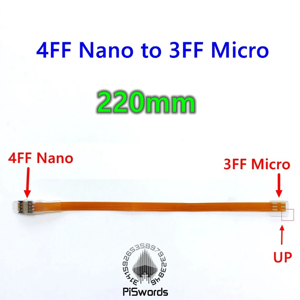 nano-4FF-SIM-Card-extension-converter-to-3FF-micro-sim-card-Soft-Cable ...
