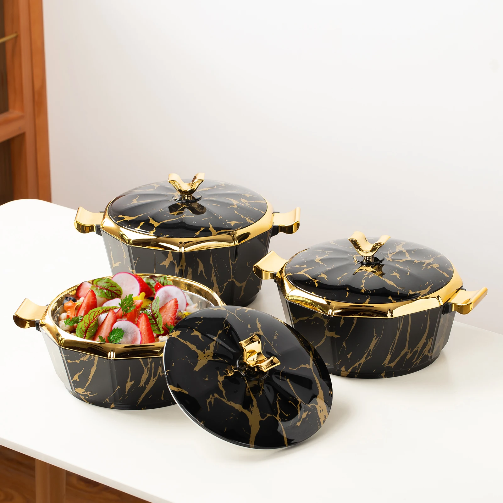 Luxury-3-Pcs-Set-2L-2-5L-3L-Food-Warmer-Cooler-Thermal-Salad-Serving ...