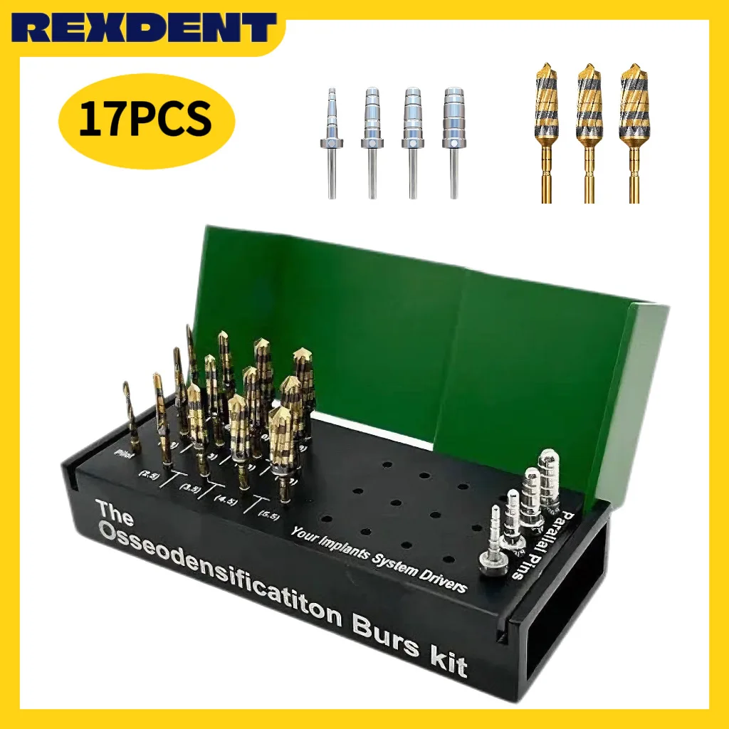 17pcs Dental Implant System Drivers Osseodensification Burs Kit ...
