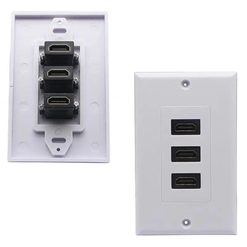 HDMI-Compatible-High-Definition-Video-Panel-Socket-3-Port-HDMI ...