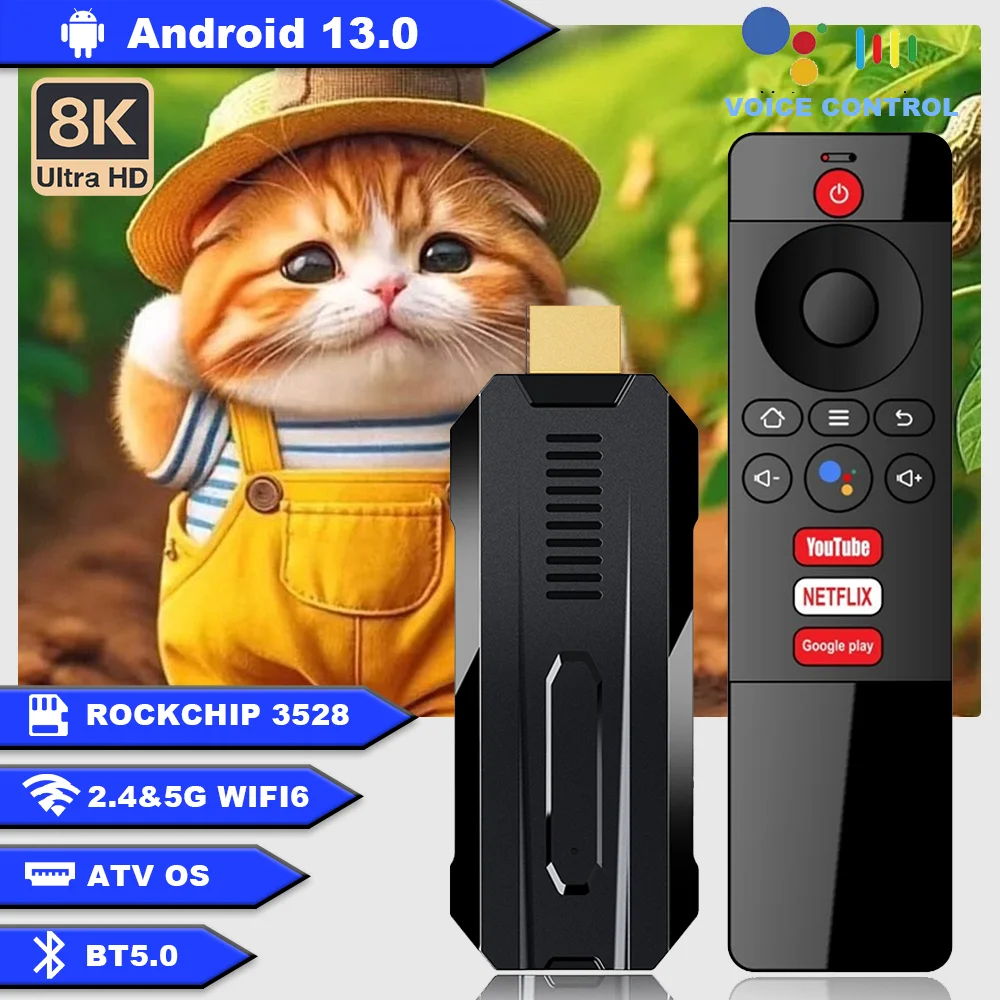 Atonsdeal-Mini-TV-Android-Stick-Android-13-8K-HDR-1080p-Mini-Dongle-de ...