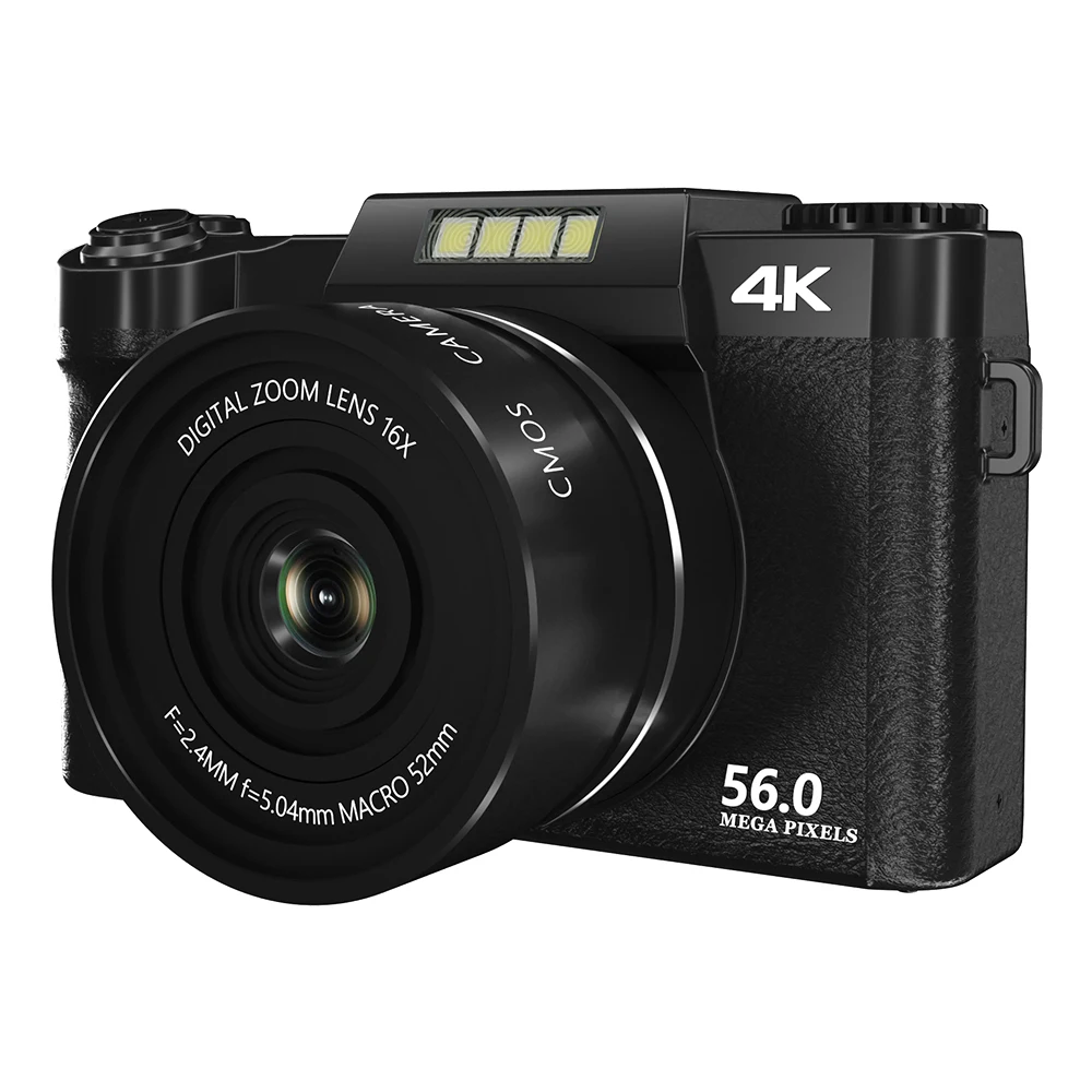 56MP Digital Photo Camera For Photography 4K Vlog Camcorder 3" Screen ...