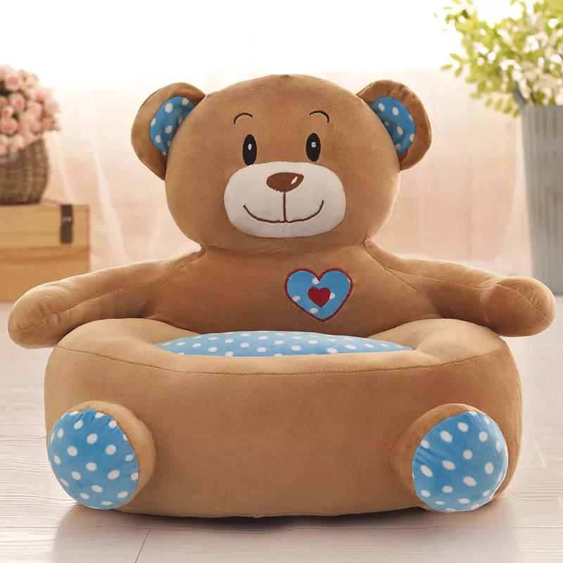 Kids Sofa Child Couch Cute Cartoon Bean Bag Chair with Filling Baby ...